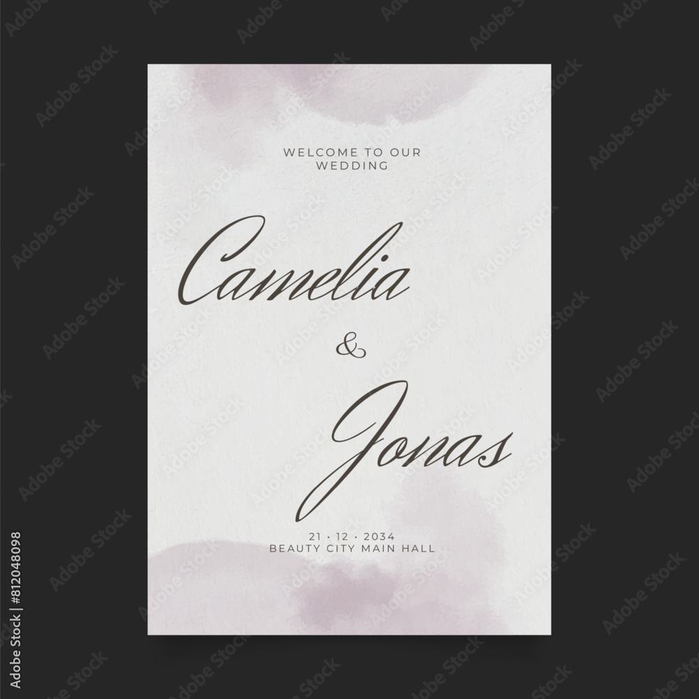 Wedding poster for welcome sign. Template welcome poster. Vector ...