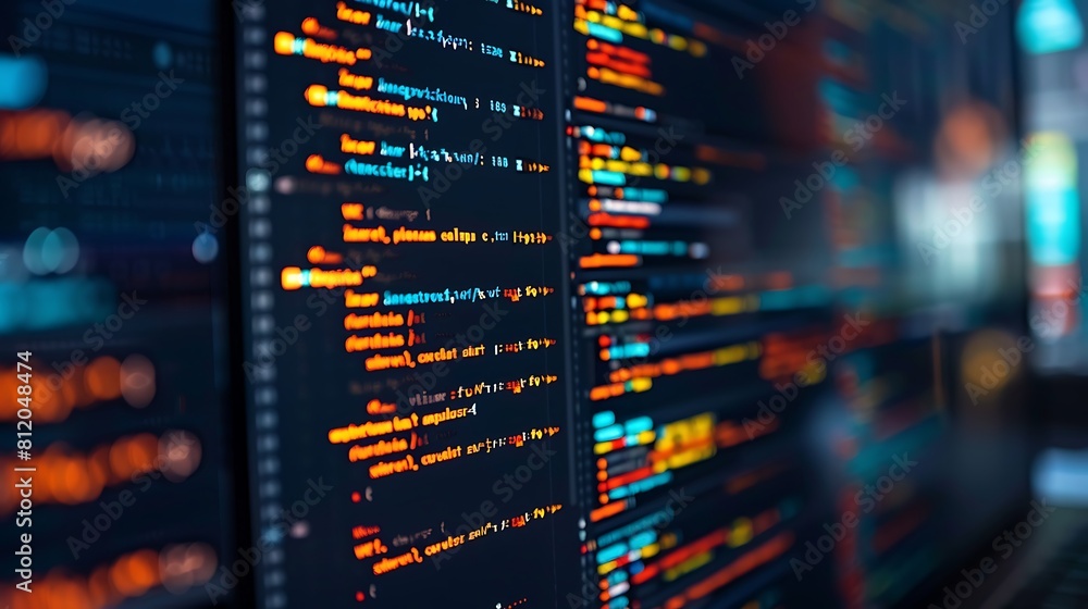 Code Refactoring In Progress Lines Of Code Being Optimized For Performance And Readability
