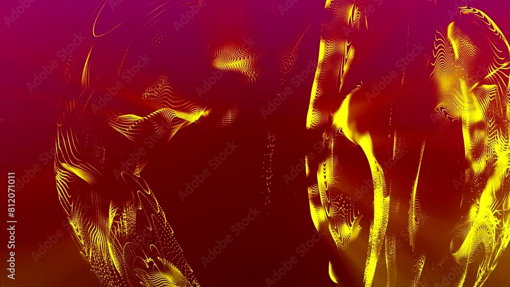 Particles Moving Background. fast energy flying wave line with flash ...