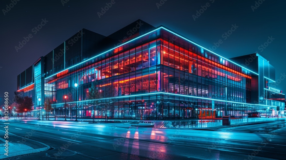Sport Complex Modern Architecture: A photo showcasing the modern ...