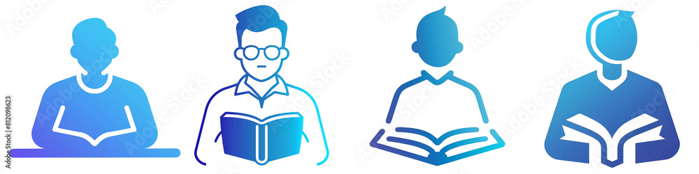 Lecture clipart collection, symbol, logos, icons isolated on ...