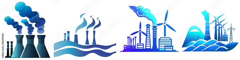 Energy Production clipart collection, symbol, logos, icons isolated on ...