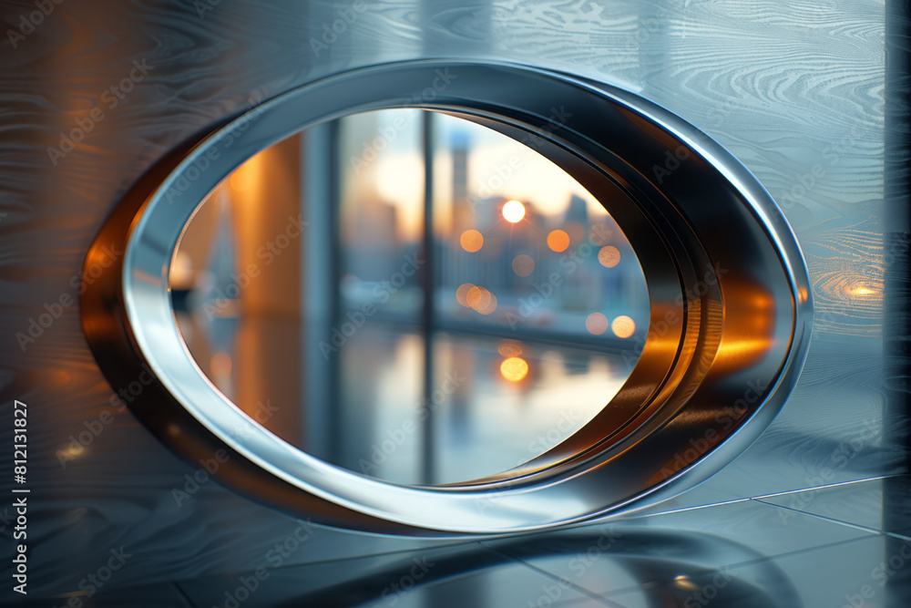 Illustration of a concave mirror reflecting and magnifying an image ...