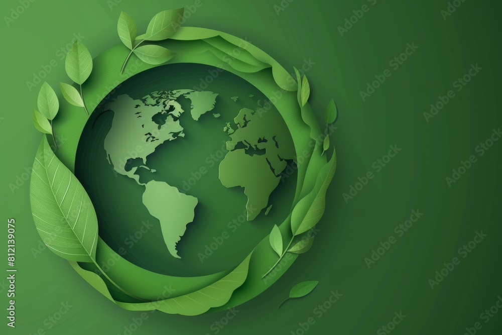 World environment day concept banner with text "5 June World ...