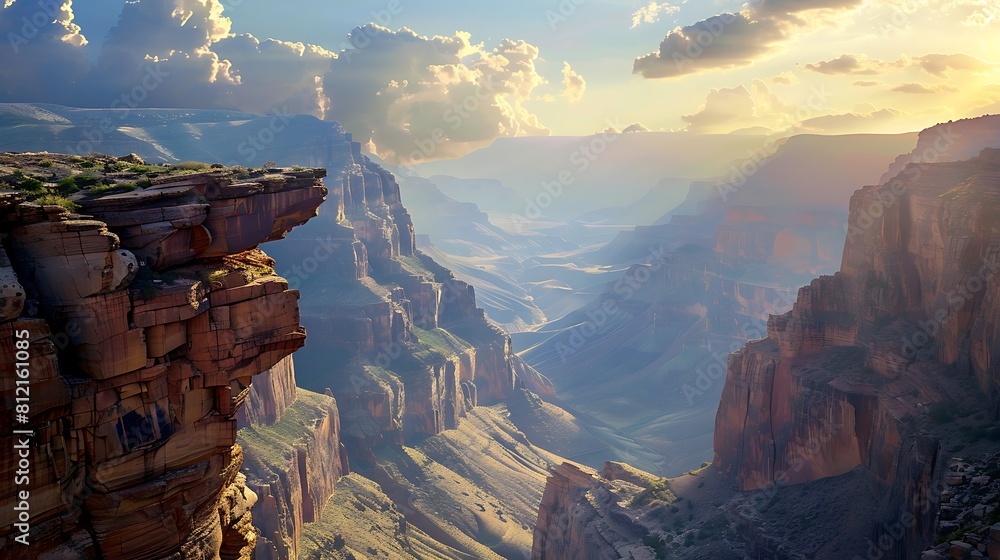 Delve into the sublime beauty of remote mountain vistas, where towering ...