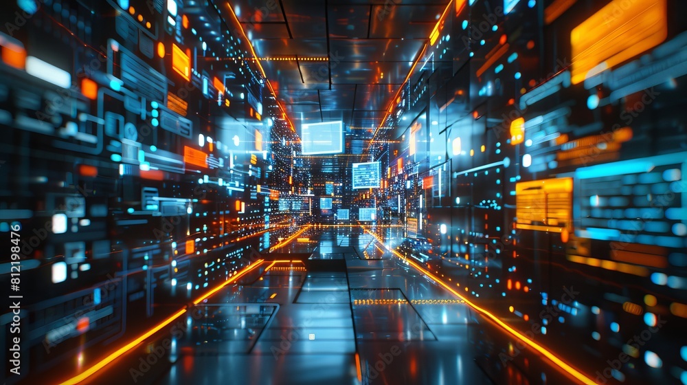 Creating a 3D rendering for a digital media concept involves ...