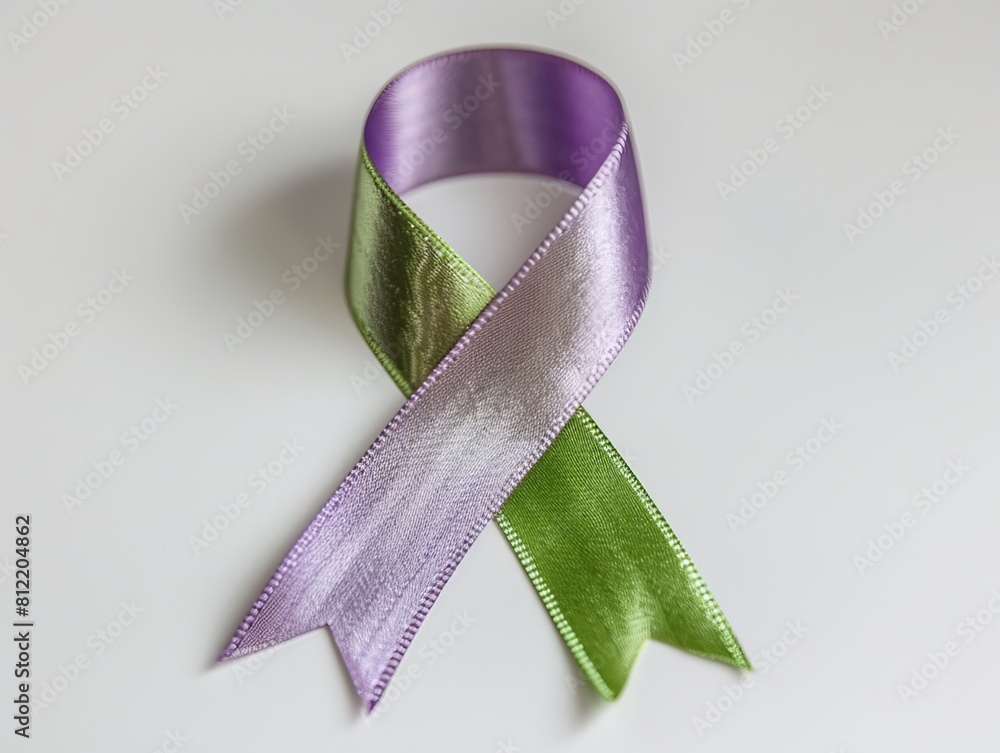 In a symbolic transformation, a lavender ribbon, representing all ...