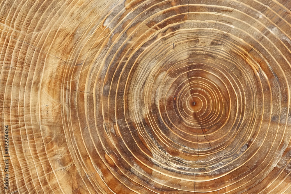 Close-up photograph of the cross-section of a tree trunk showcasing ...
