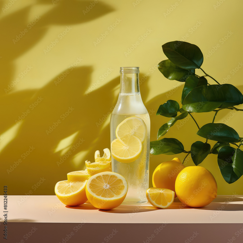 Vibrant Electrolyte Mix: Minimalist Setup in Natural Sunlight ...