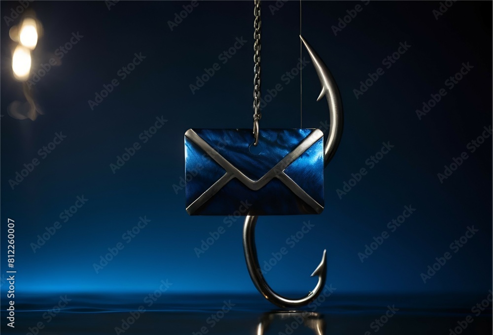 Phishing Awareness A conceptual image of a fishing hook disguised as an ...