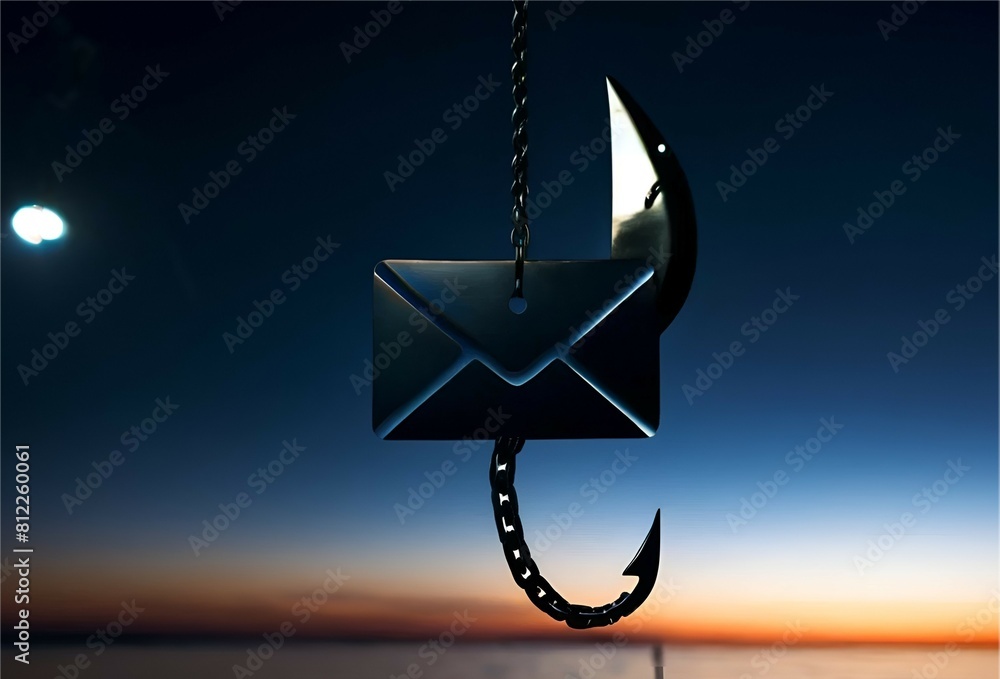 Phishing Awareness A conceptual image of a fishing hook disguised as an ...