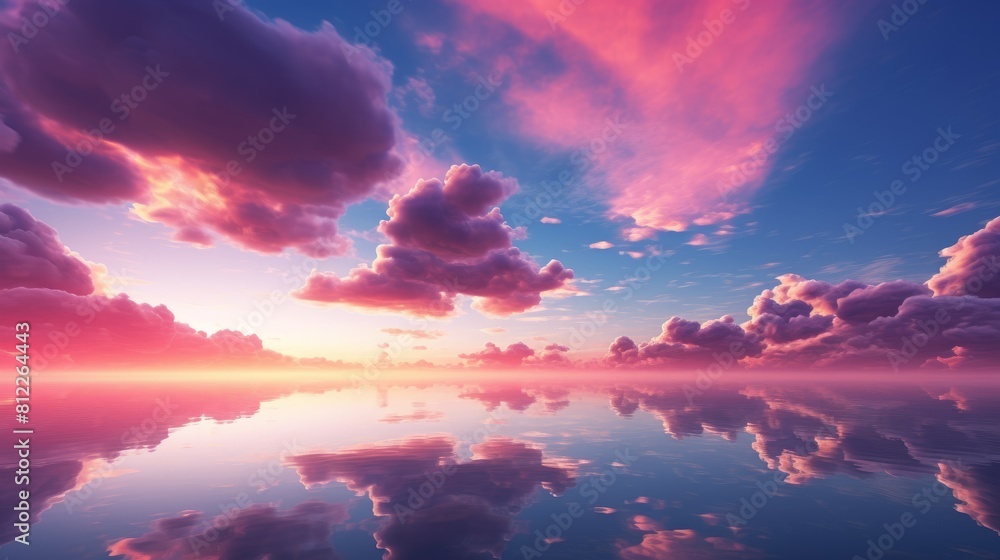 clouds and pink sky,sweet sky,Light pink clouds in sunset blue sky ...