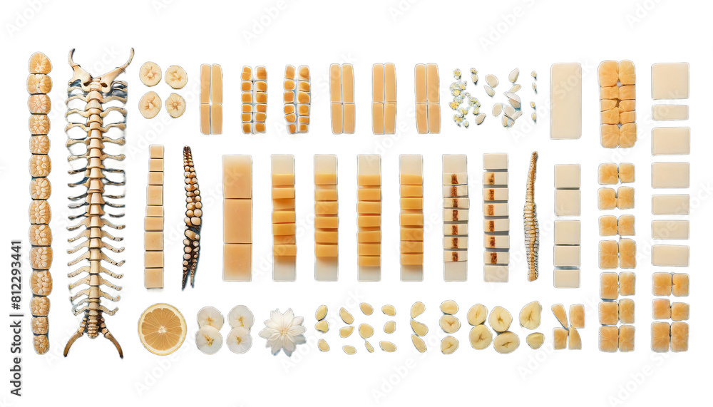 side spine pain bottom skeleton skull three-dimensional anatomical ...