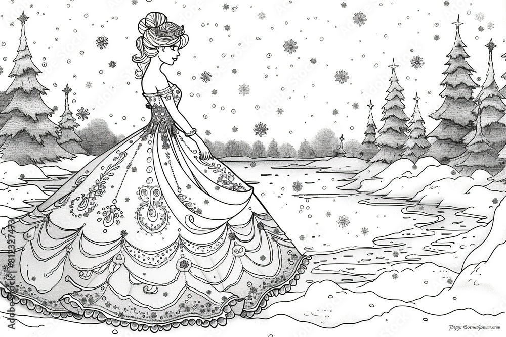 Let your child's imagination soar with this delightful winter princess ...
