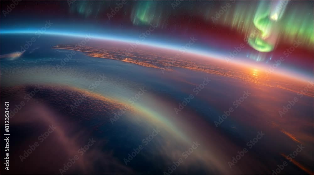 Three-dimensional render of planet Earth floating in space. Beautiful ...