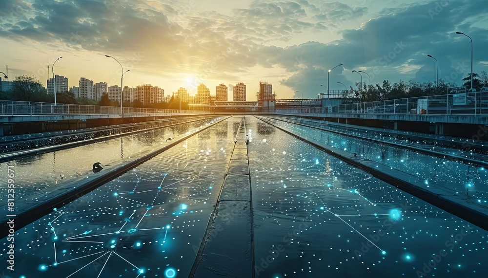 Imagine a smart city water management facility that uses sensors and AI ...