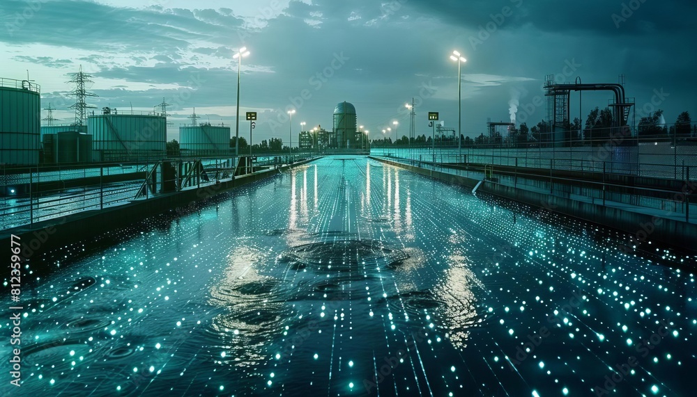 Imagine a smart city water management facility that uses sensors and AI ...