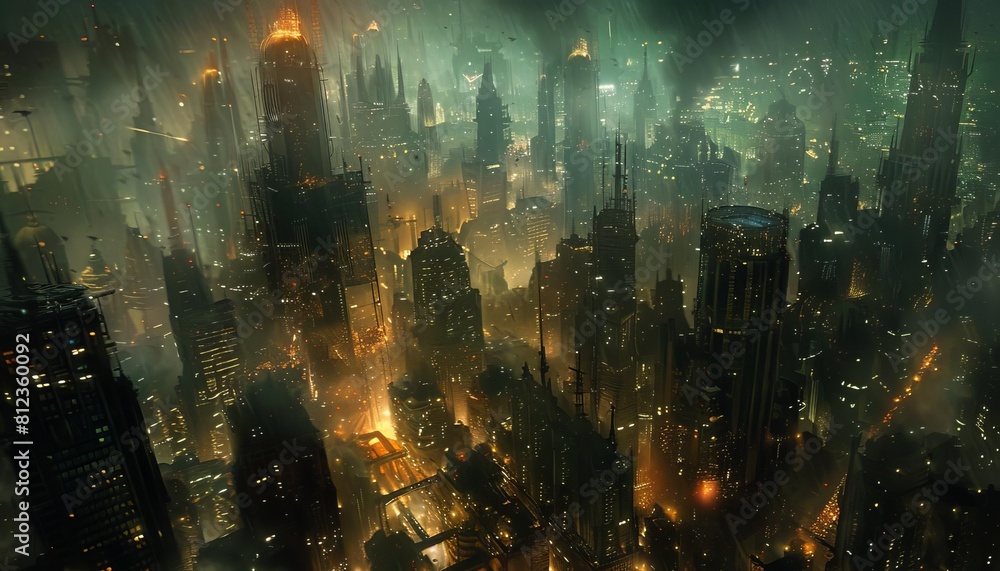 Imagine an underground metropolis with a labyrinth of tunnels ...