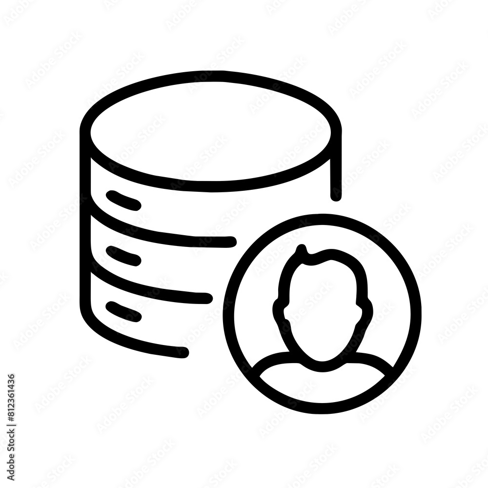 database admin transparent icon, png, icon illustration Stock ...