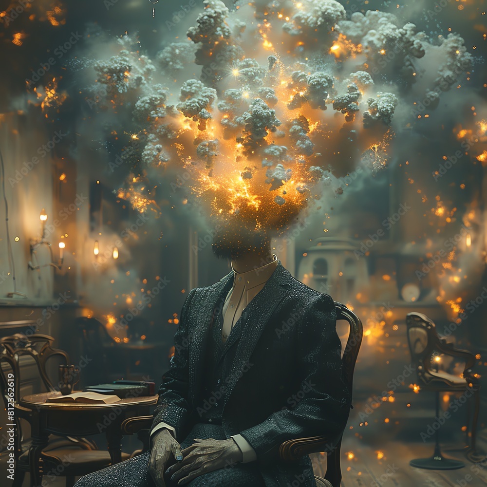 Illustrate the intersection of surrealism and psychology through a ...