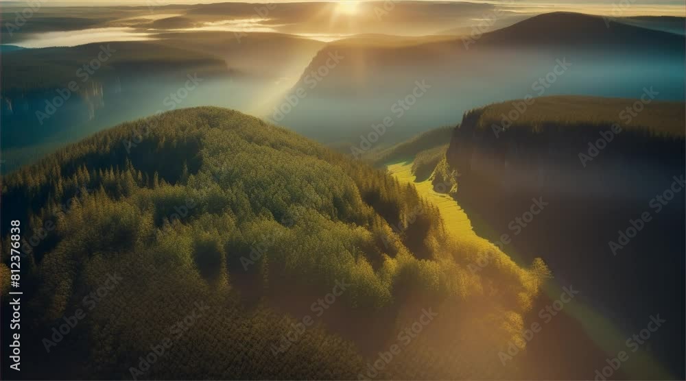 ฺBeautiful 3D map of land, river - high angle. World showing the earth ...