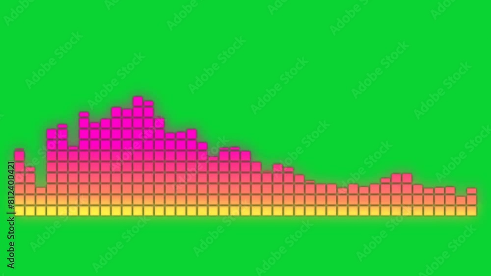 Audio Spectrum, Element Stock Overlay 4k Animation Stickers Video, with ...