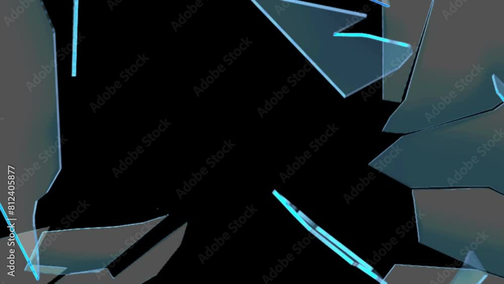 Shattered broken animated, Element Stock Overlay 4k Animation Stickers ...