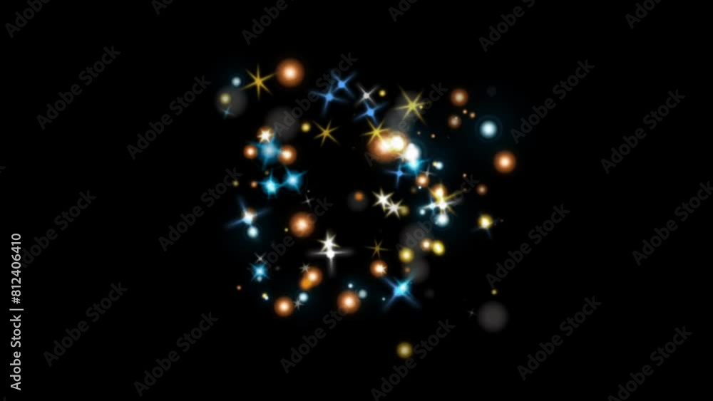 Shoot Stars light animated, Element Stock Overlay 4k Animation Stickers ...