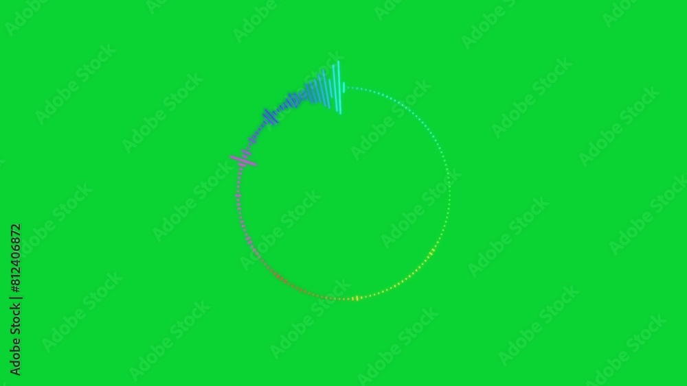 Music Visualizer, Element Stock Overlay 4k Animation Stickers Video ...