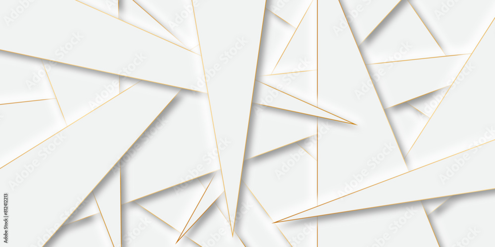 Random Minimal Geometric background with triangular bright light with ...