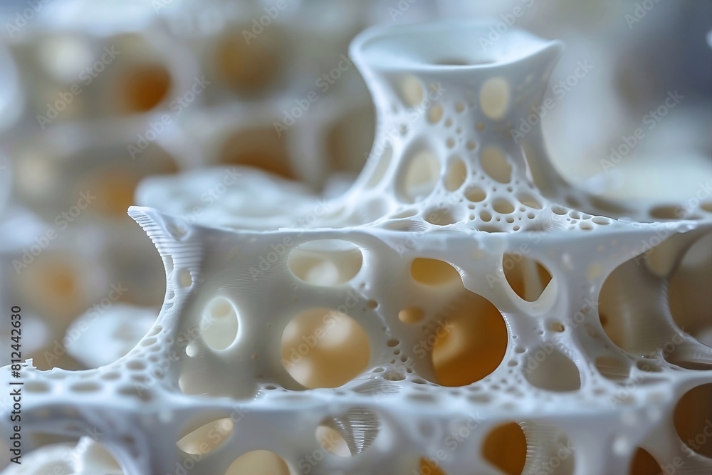 Scaffold structures created through bioprinting for the regeneration of ...