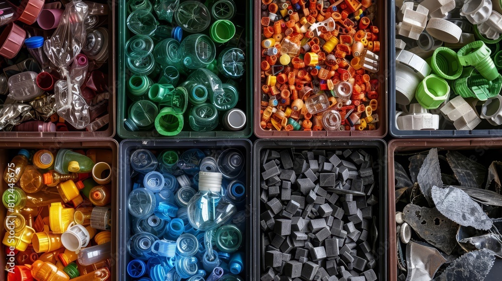 Postconsumer Plastic A dynamic collage depicting the journey of ...