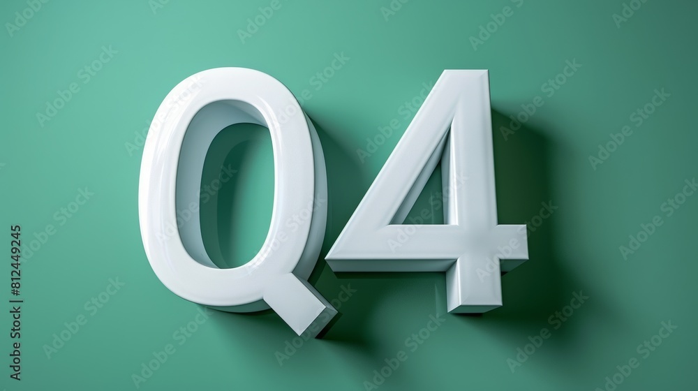 Q4 fourth quarter business finance company report banner and concept ...