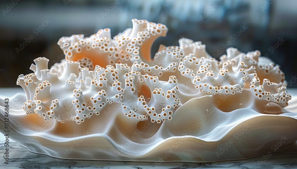 An image of 3Dprinted coral structures that are designed to help real ...
