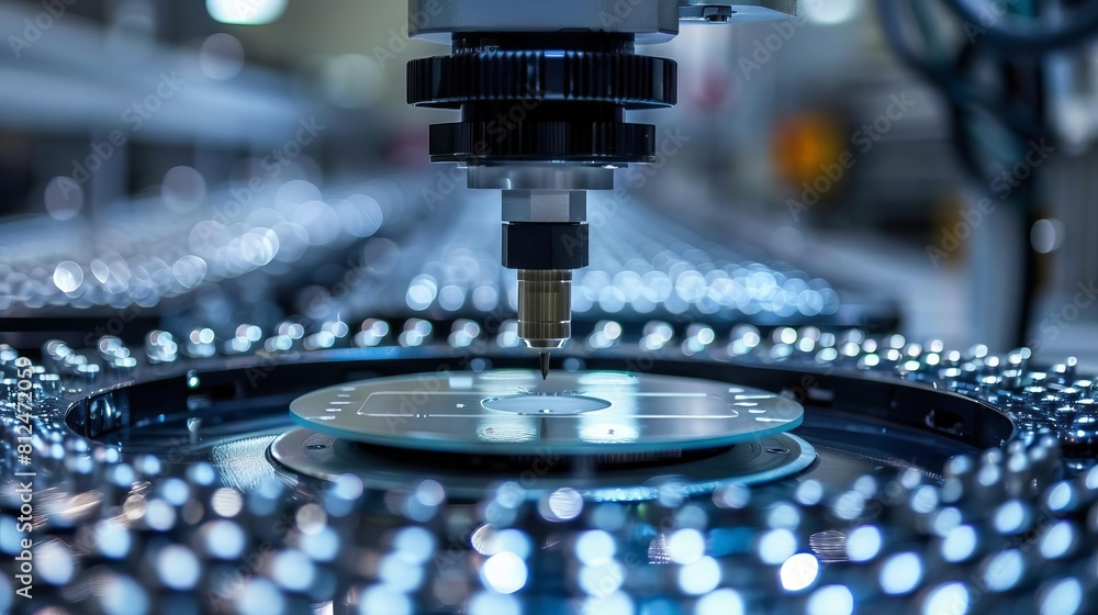 Showcase a semiconductor fabrication facility, where tiny transistors ...