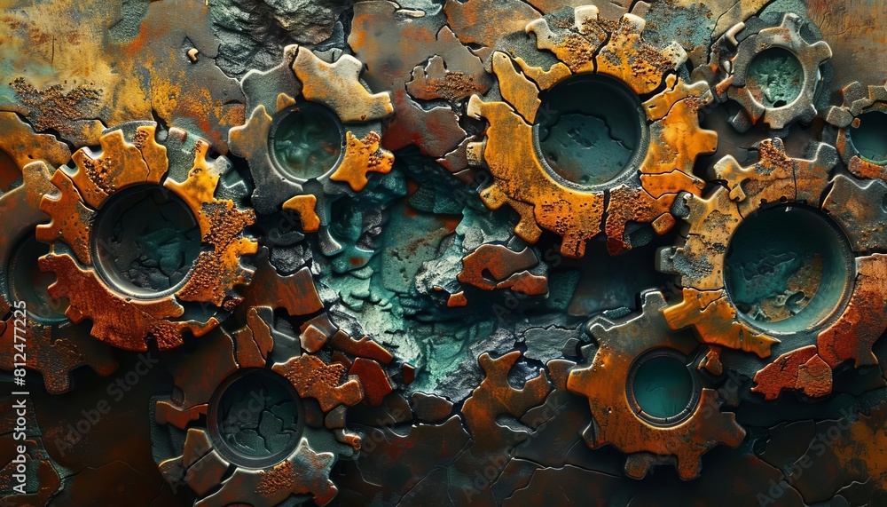 An inventive representation of Earths tectonic plates as segments of a ...