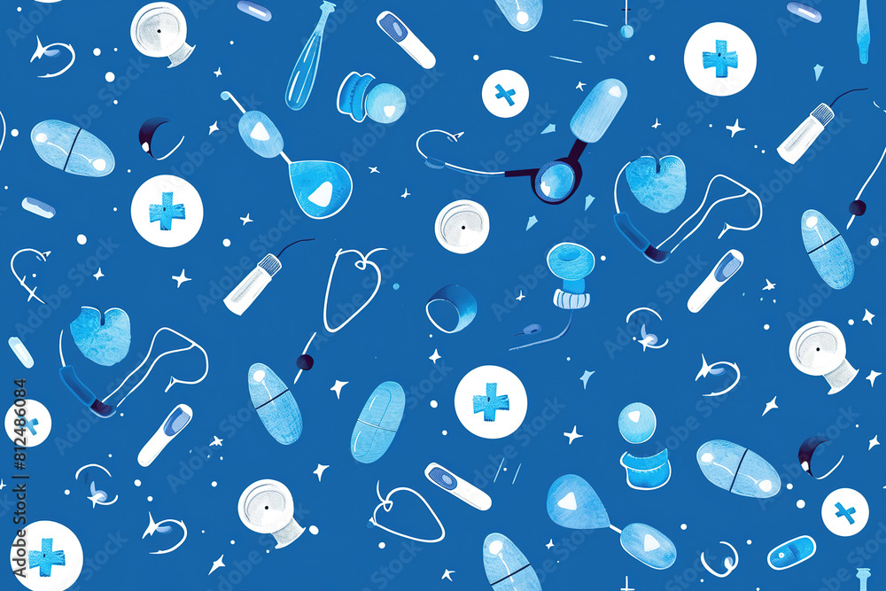 blue Doctor Background | Medical Theme Design | Healthcare Professional ...