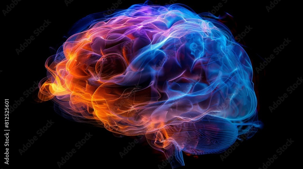 Alzheimer s disease, fading memories represented by blurring and fading ...