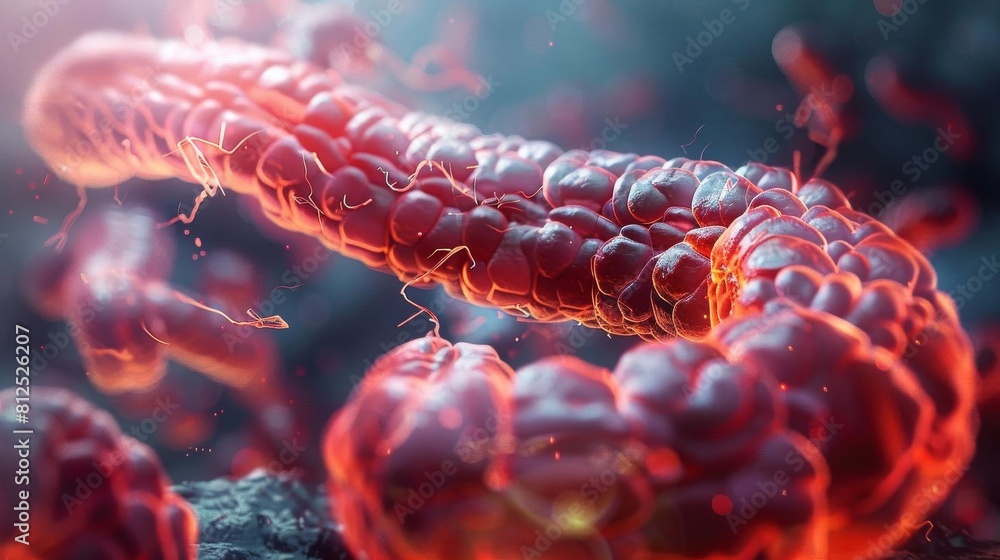 Crohn s disease, twisted intestinal colors in troubled reds and ...