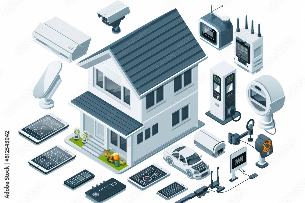 Secure your home with a modern security solution featuring light ...