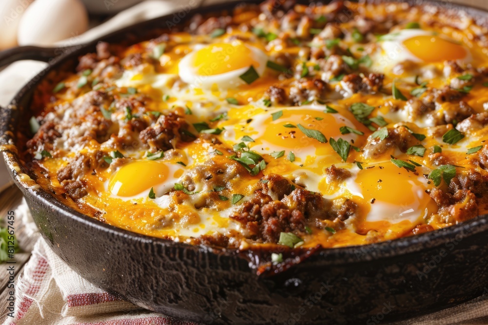 South African Bobotie - Traditional Baked Curry Ground Beef Dish with ...