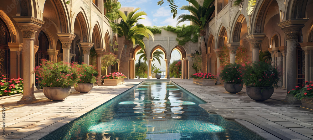 The luxurious resort delights with a unique landscape design, including ...