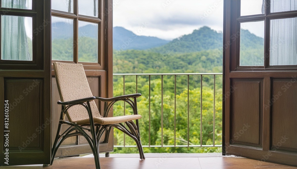 The chair by the window, a spot to sit and ponder, a view of the world ...
