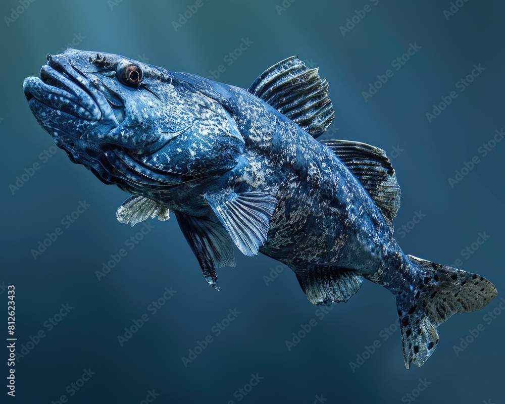Full-Length Profile Photo of Adult Coelacanth, a Rare and Fascinating ...