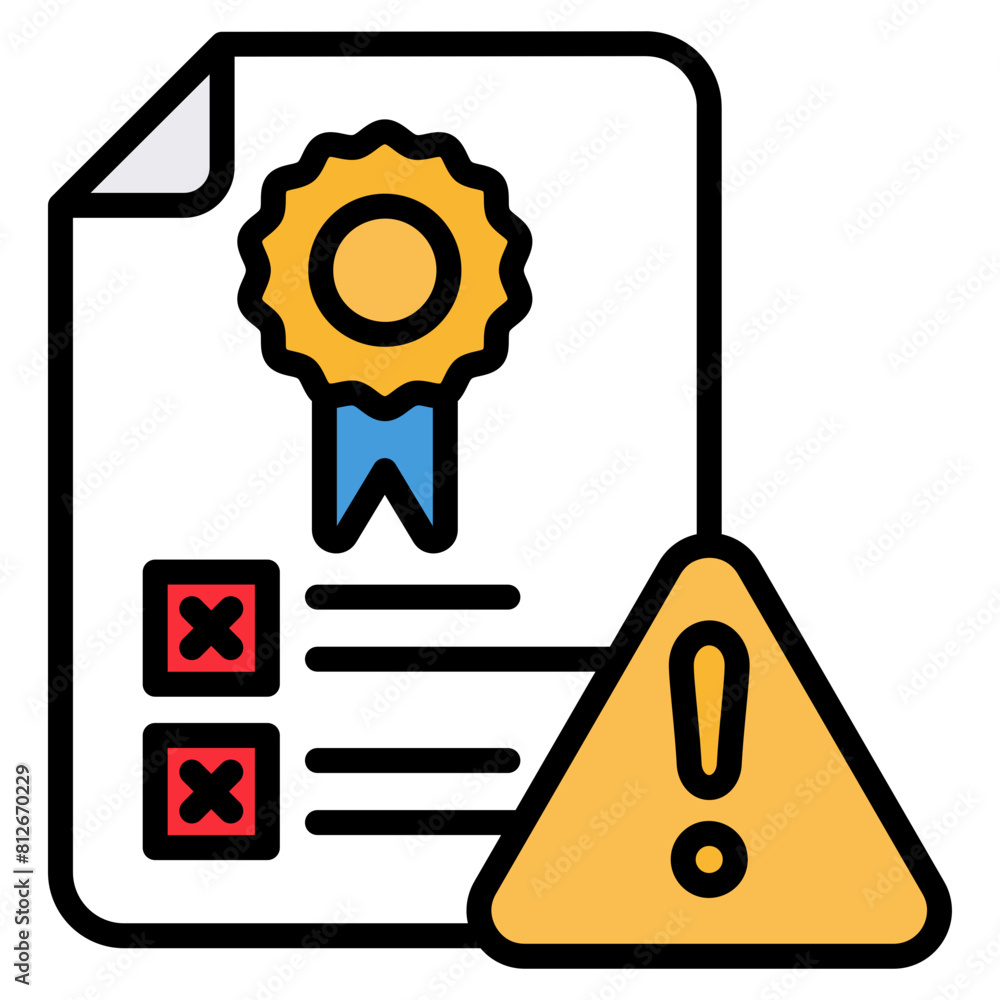 Non Conformance Icons For Design Elements Stock Vector | Adobe Stock