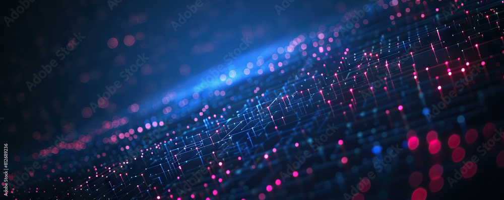 Digital background perfect for tech processes, neural networks, artificial intelligence, data ...