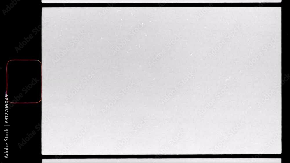 scan of empty super 8mm film frame with dust and scratches, cool film ...