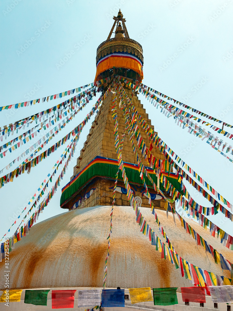 Boudhanath Buddhist Stupa (Bouddha) in the city of Kathmandu in Nepal ...