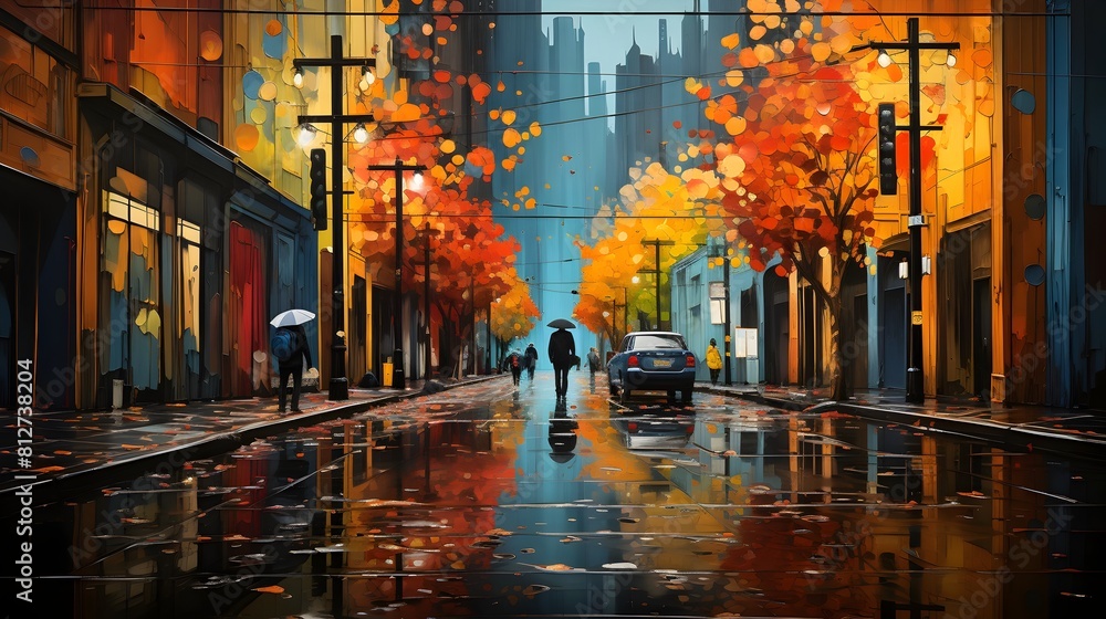 Bustling Metropolitan Life A Vibrant Street Photography Perspective of ...