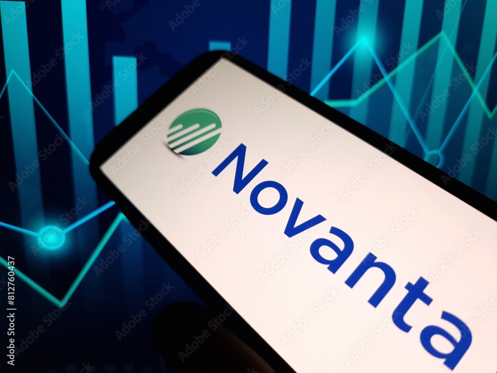 Konskie, Poland - May 11, 2024: Novanta company logo displayed on mobile phone Stock Photo ...